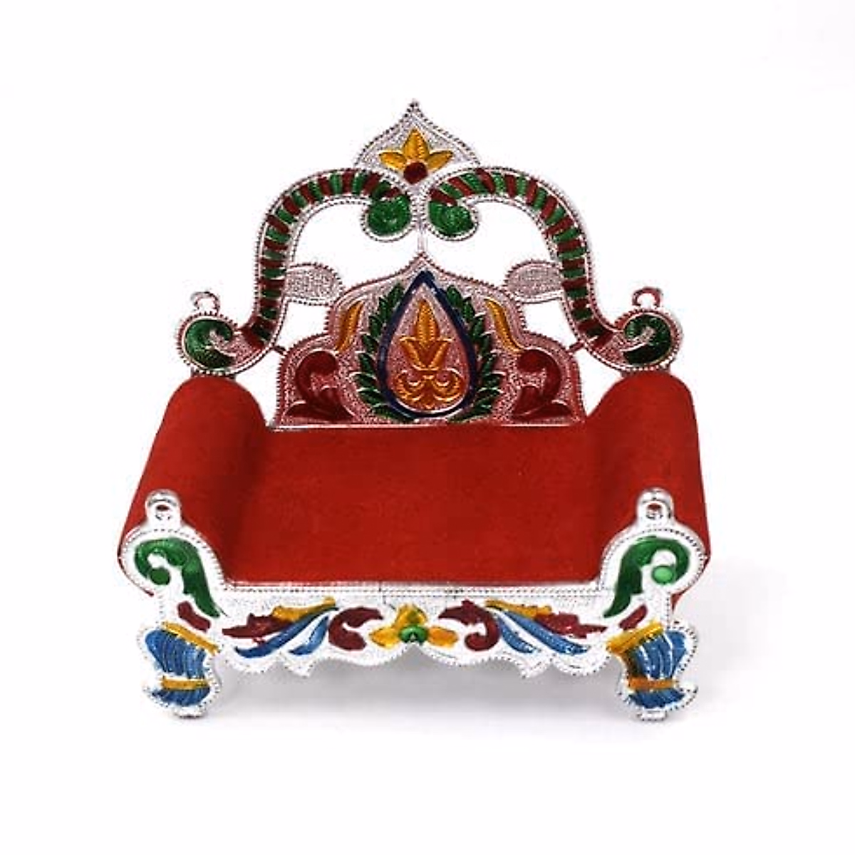 LNT Bal Gopal Sinhasan Handikraft meenakari Laddu Gopal Sinhasan Bal Gopal Bed Shree Krishna Singhasan Thakorji Sinhasan Ganesh Sinhasan Fancy Sinhasan Janmashtami Special Sinhasan, Wood