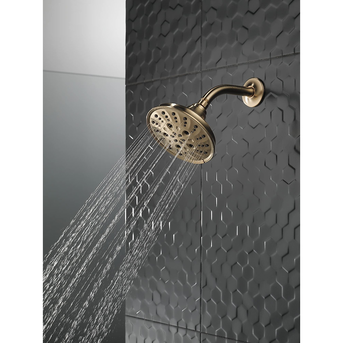 Delta -faucet 52669-CZ-PR Universal Showering Components Showerhead, Lumicoat Champagne Bronze