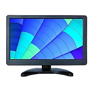 iChawk 11.6" 12" inch PC Monitor 1366x768 16:9 Full View Widescreen HDMI-in VGA Built-in Speaker Remote Control Monitor LCD Screen for PC Display, PS3 USB Port U-Disk Video Player W116PN-531
