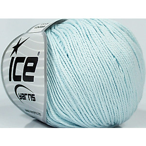 Lot of 8 Skeins Ice Yarns Baby Cotton (100% Giza Cotton) Yarn Baby Blue