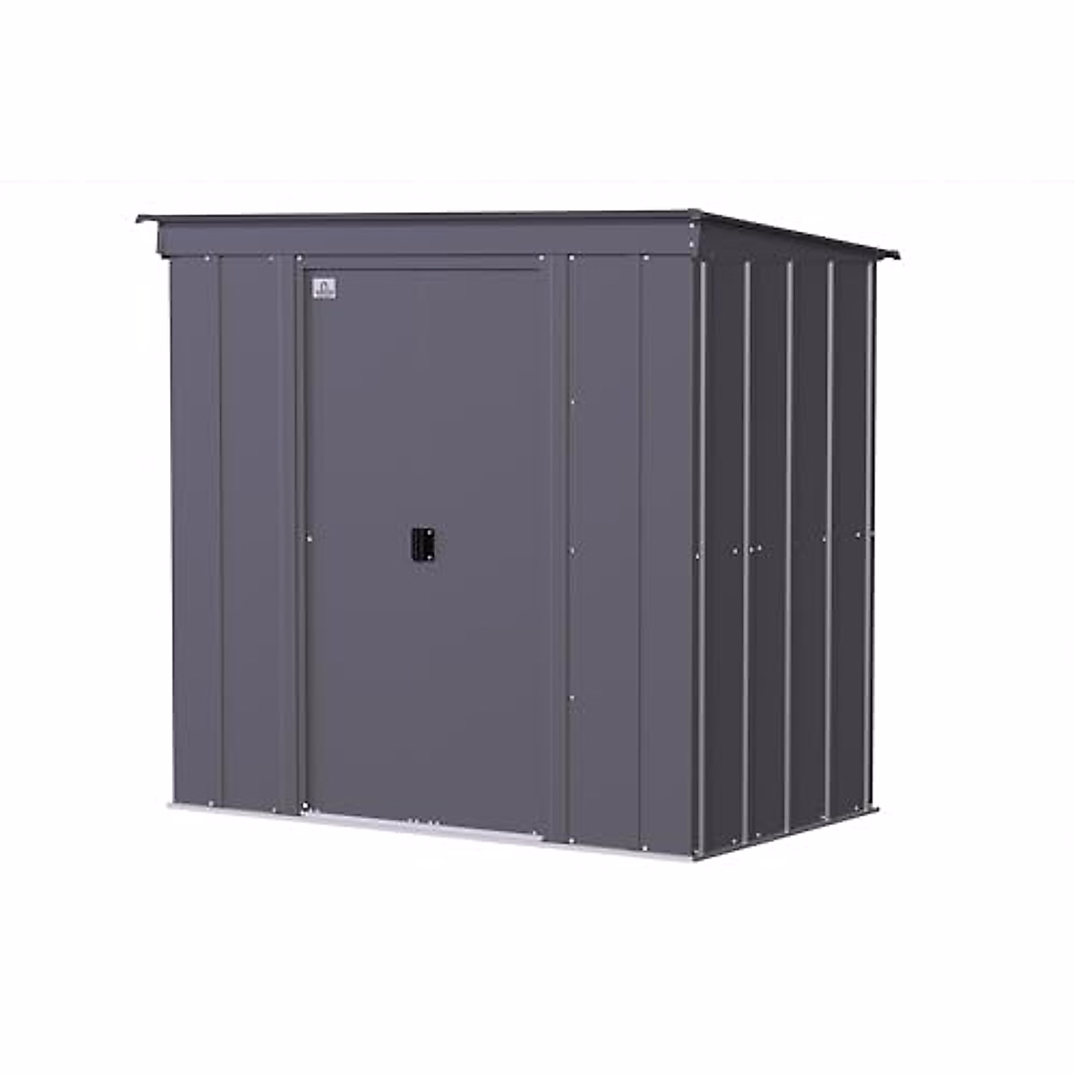 Arrow Classic Steel Storage Shed, 6x4, Charcoal