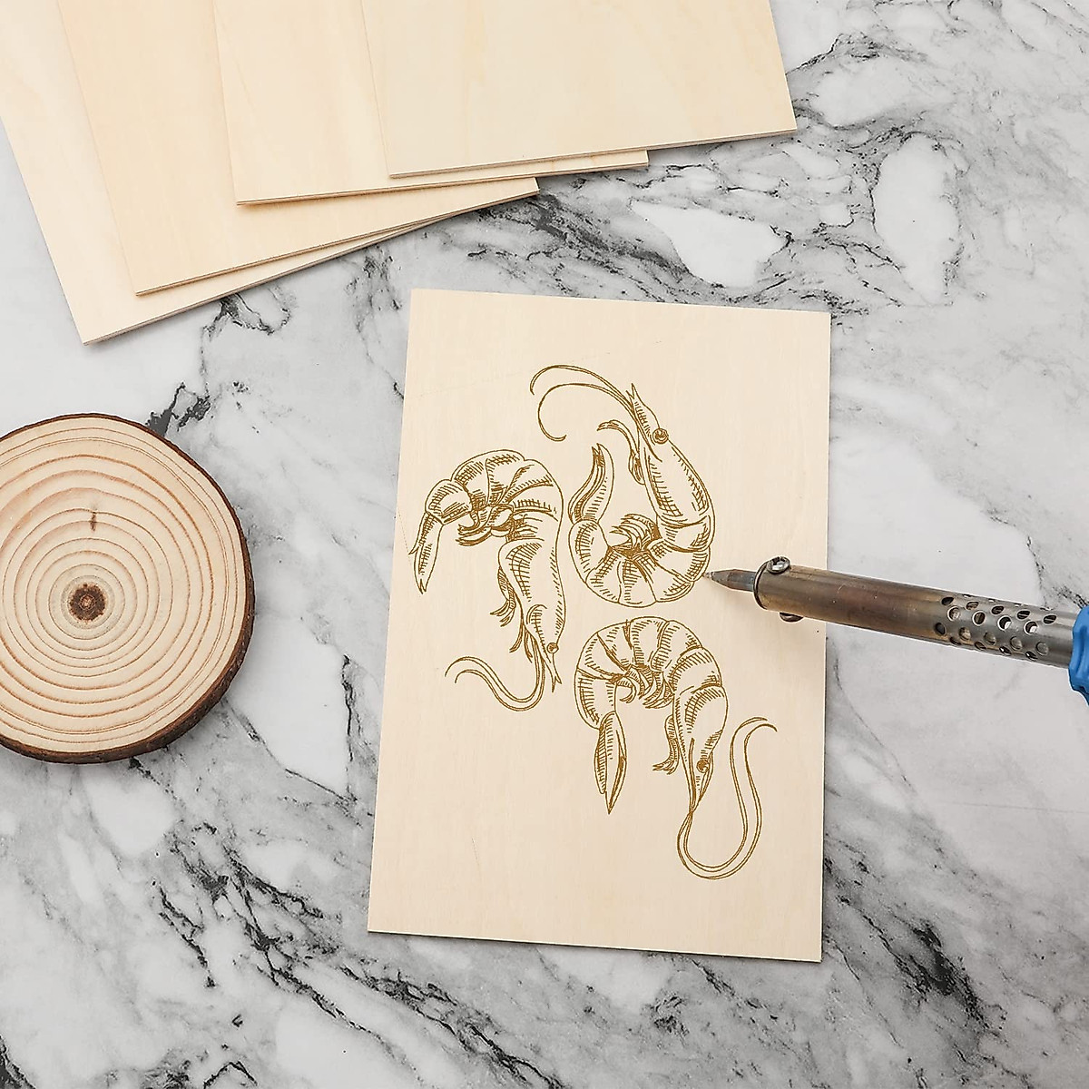 12 Pack Basswood Sheets for Crafts,12 x 12 x 1/8 Inch- 3mm Thick Plywood Sheets with Smooth Surfaces, Squares Bass Wood Boards for Laser Cutting, Wood Burning, Architectural Models, Staining