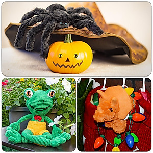 MUCUNNIA 50pcs 16mm Safety Eyes for Amigurumi with Washer Dragon Safety Eyes Crochet Doll Cat Safety Eyes for Stuffed Animals Eyes for Clay Halloween DecorationsToy Craft Crochet Toy