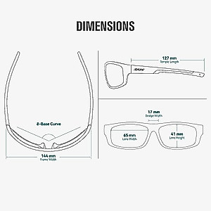 OLIFE Archamp B Men's Polarized Casual Sunglasses Bundle with Titanium Alloy EDC Carabiner Keychain Clip for Keys