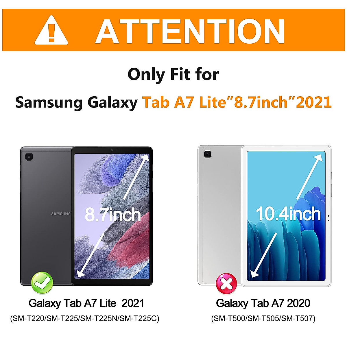 BATYUE Case for Samsung Galaxy Tab A7 Lite;Galaxy Tab A7 Lite Case 8.7 inch 2021 Released( SM-T220/SM-T225)Protective Case for Kids with Pencil Holder,360° Swivel Stand,Shoulder Strap - Colourful Pink