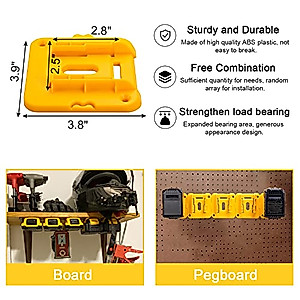 Crivnhar 5 Pack Battery Holder for Dewalt 20V Battery Mounts Dock Holder Fit for DCB200 DCB201 DCB202 DCB203 DCB204(w/10 Screws, No Battery)