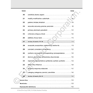 Daily Academic Vocabulary, Grade 5 Teacher Edition