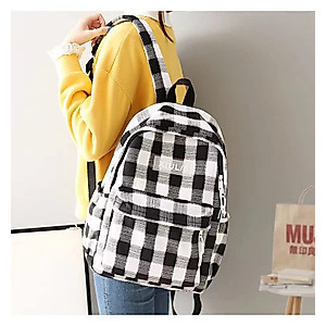 School Backpack for Girls,Cute Backpacks for Teen Girls with Pendent,Outdoor backpack,Book Bag,Purple Backpack (black)