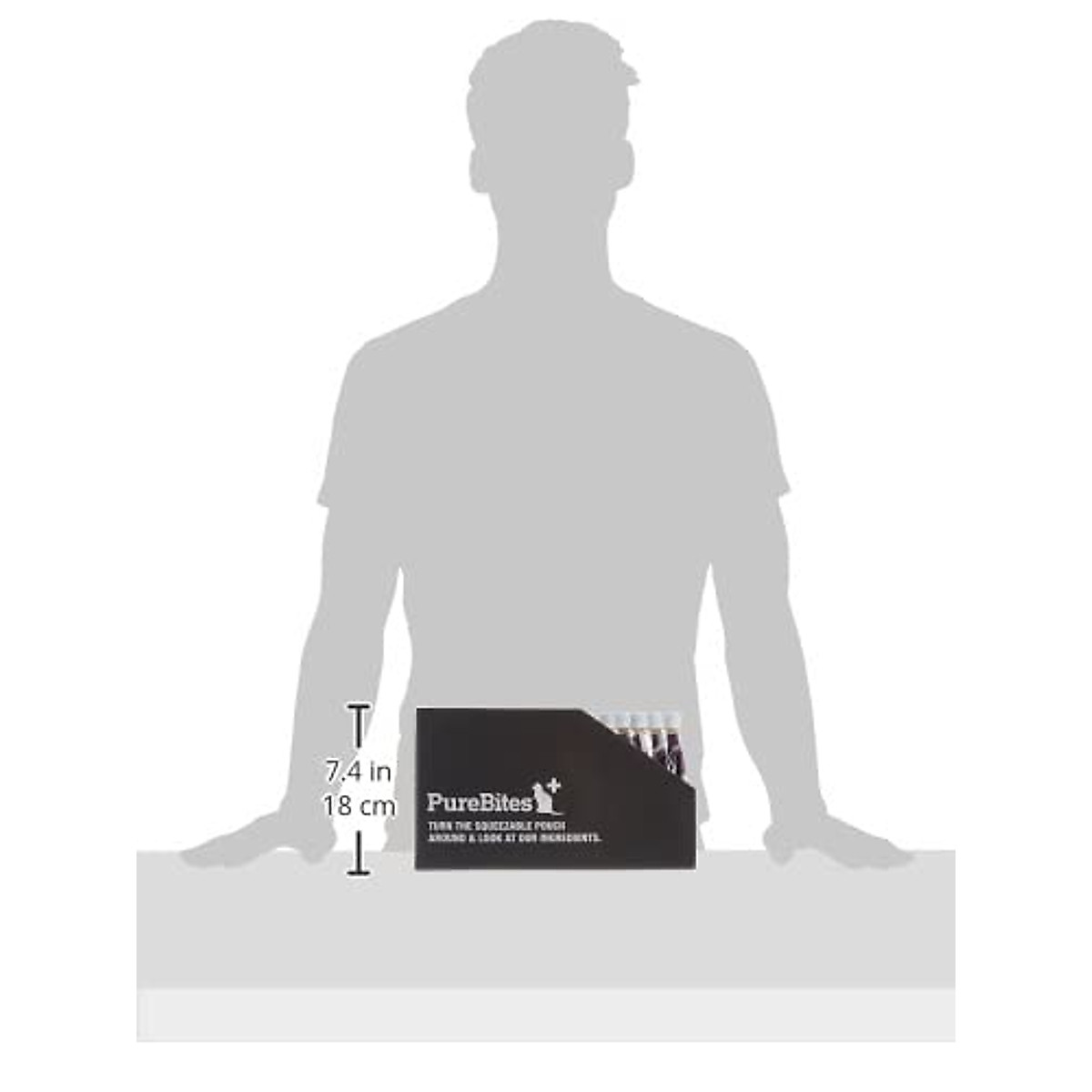 PureBites+ Gut & Digestion Squeezables for Cats, only 5 Ingredients, case of 15