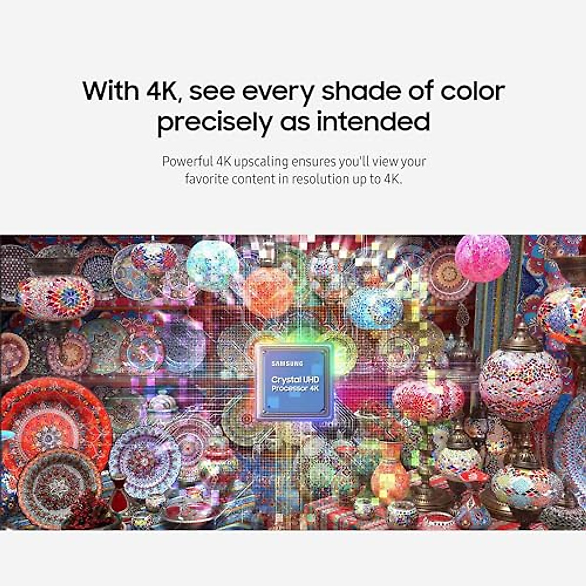 SAMSUNG 65-Inch Class Crystal UHD 4K BEC-H Series HDR Pro TV w/ 3D Surround Sound, PurColor, Contrast Enhancer, Use for Digital Signage Displays, Commercial TV, Alexa Built-In (LH65BECHLG, 2023 Model)