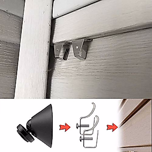 Vinyl Siding Hooks for All-New Blink Outdoor Camera, No-Hole Needed Outdoor Siding Clips for Mounting Blink Outdoor Security Camera System, Stainless Steel Siding Mount (12 Pack)……