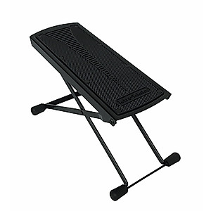 Tetra-Teknica Essentials Series GFR-01 6-Position Height Adjustable Guitar Foot Rest, Color Black