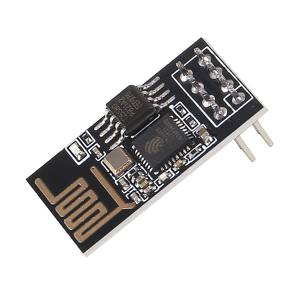 ACEIRMC 6pcs ESP8266 ESP-01S WiFi Serial Transceiver Module with 1MB Flash DIP-8 3-6V Compatible with Arduino