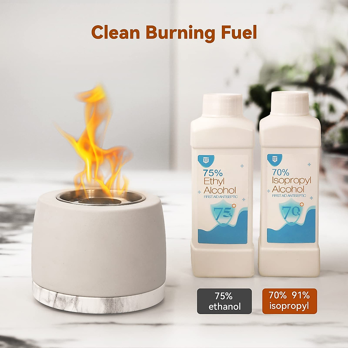 Orimit Tabletop Fire Pit Bowl with 3 Extendable Roasting Sticks, Portable Table Top Smores Maker, Personal Mini Fireplace for Indoor and Outdoor Use