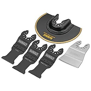 DEWALT Oscillating Tool Blades Kit, 5-Piece (DWA4216) , Black