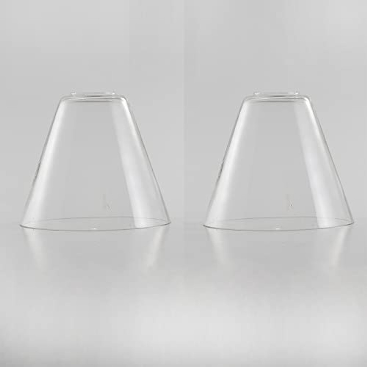 Handcrafted Industrial Glass Lampshade With High Light Transmission for Edison Bulbs,Perfect Replacement for Ceiling lights,Pendant Lamp,Vanity Lights,and Wall Sconces(2-Pack)