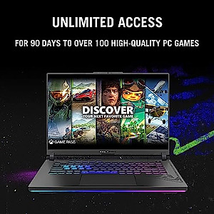 ASUS ROG Strix G16 Gaming Laptop 2023 Newest, 16" FHD 165Hz Display, Intel Core i7 13650HX up to 4.9GHz, NVIDIA GeForce RTX 4060, 64GB DDR5 RAM, 2TB SSD, Wi-Fi 6E, Bluetooth, Windows 11