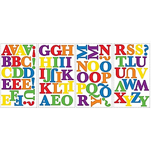 RoomMates RMK1253SCS Colorful Alphabet Peel and Stick Wall Decals