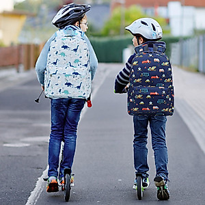 LOIDOU Kids Backpack Boys Preschool Kindergarten Elementary School Backpacks with Lunch Box Dinosaur Kids School Bags BookBag Set