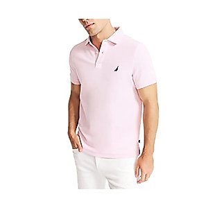 Nautica Men's Sustainably Crafted Slim Fit Deck Polo,Cradle Pink,M