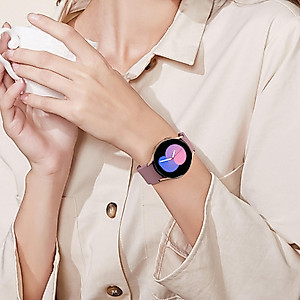 Meliya Silicone Bands for Samsung Galaxy Watch 4 / 5 Band 40mm 44mm, Galaxy Watch 4 Classic Band 42mm 46mm, Galaxy Watch 5 Pro Band 45mm, 20mm Soft Silicone Sport Strap for Samsung Galaxy Watch 4 / 5