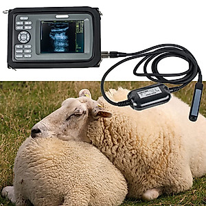 Colilove Veterinary Ultrasound Scanner Handheld Digital Ultrasound Scanner Veterinary Handscan V8 with 4.0MHz Rectal Probe for Pregnancy Check On Farm Animals Cattle/Horse/Camel/Equine/Goat/Cow/Sheep