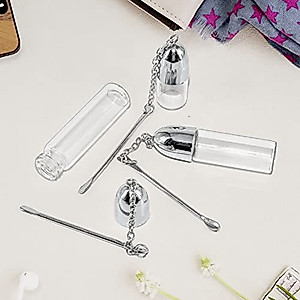 3-Piece Set Portable Storage Bottle, Transparent Glass Bottle, Portable Seasoning Bottle/Spice Bottle, Transparent Color