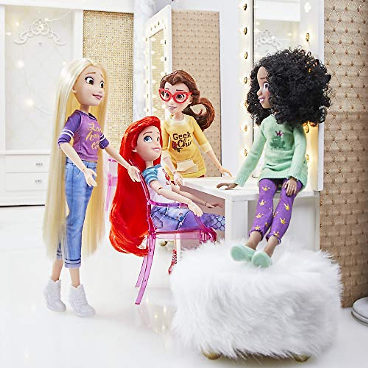 Disney Princess Comfy Squad Belle, Ralph Breaks The Internet Movie Doll with Comfy Clothes and Accessories