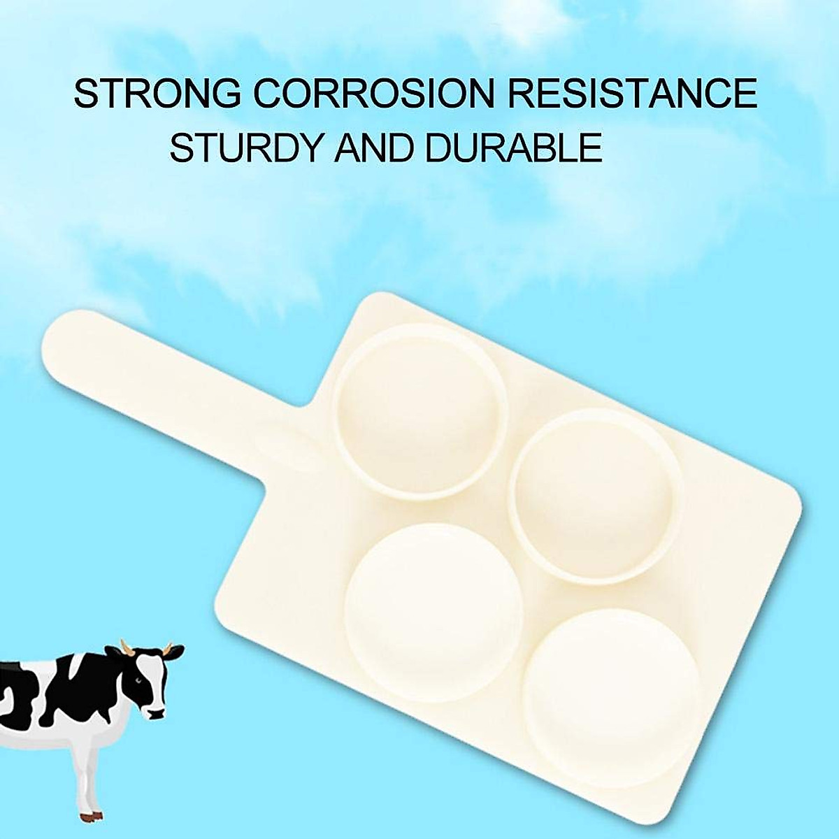 Milk Sampling Tray, HL-MP47B ABS Milk Collection Sampling Tray Cattle Farm Laboratory Mastitis Test Board for Animal Husbandry Supplies