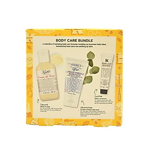 Kiehl'sn Body Care Bundle 3 Piece Set - Ultimate Strength Hand Salve, Cream De Corps & Lip Balm