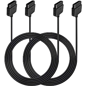 tesha 2PACK PS2 Controller Extension Cable Cord 6ft/1.8m Controller Extension for Sony PlayStation 2 PS2 Game Console