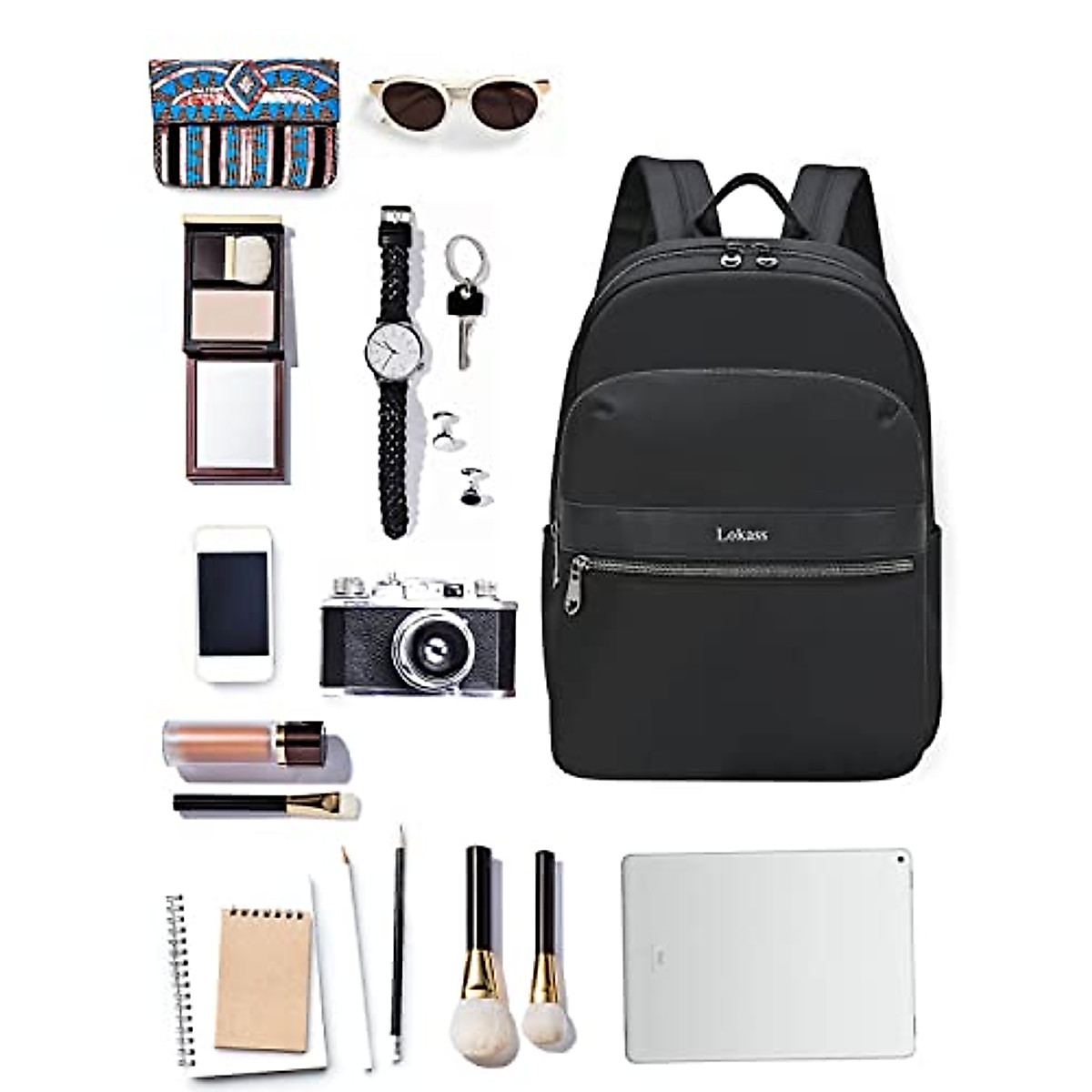 BRINCH Mini Backpack Purse for Women, Fashion Small Backpack with Multi-pocket Water Resistant Travel Backpack Casual Daily Daypack for Ladies Teen Girls