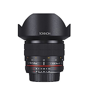 Rokinon FE14M-C 14mm F2.8 Ultra Wide Lens for Canon (Black)