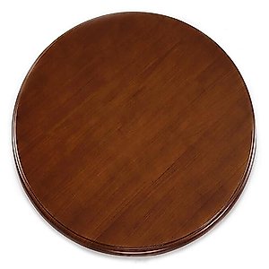 70cm-100cm Lazy Susan Large Wood Dining Table Turntable,Flat Polished Edge，Premium Round Circular Plate，Perfect Circle，tempered glass table top replacement (Color : Brown, Size : 80CM(31.5IN))