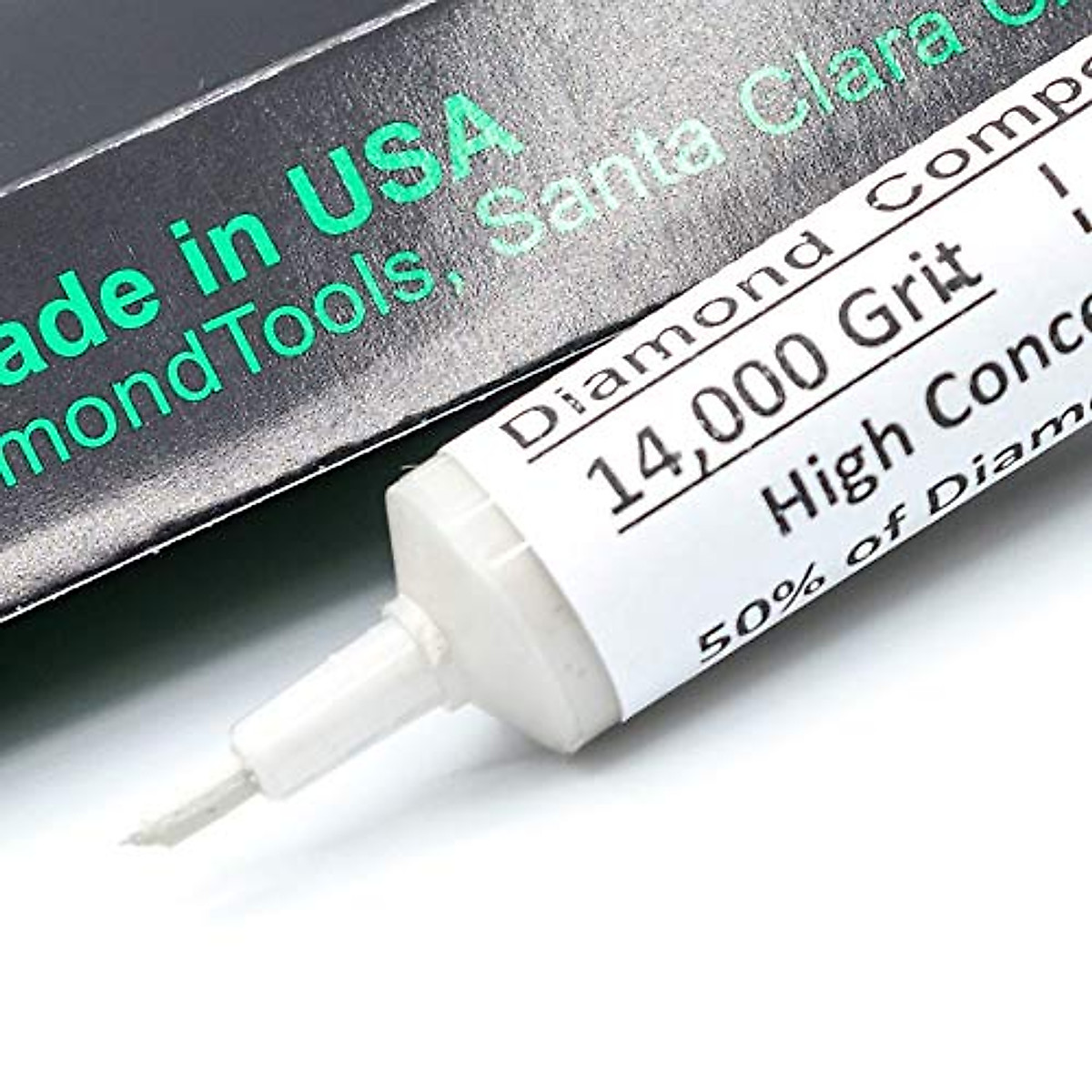 TechDiamondTools Diamond Polishing Compound Polishing Paste 14,000 Grit 0-1 Microns for Marble Glass Metal Rock Jewelry Resin Silver Chrome Gemstone with High Concentration of Diamond Powder USA Made