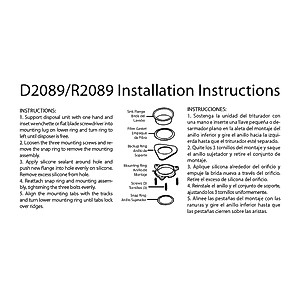 Westbrass A2089-62 4-1/4" Kitchen Sink Waste Disposal Drain Flange and Stopper, Matte Black