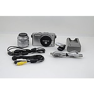 Olympus PEN E-PL3 14-42mm 12.3 MP Mirrorless Digital Camera with CMOS Sensor and 3x Optical Zoom (Silver) (Old Model)