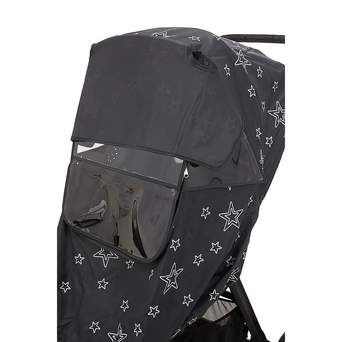 First Essentials Stroller Rain Cover Universal, Baby Travel Weather Shield, Windproof Waterproof, Protect from Dust Snow (Gray)