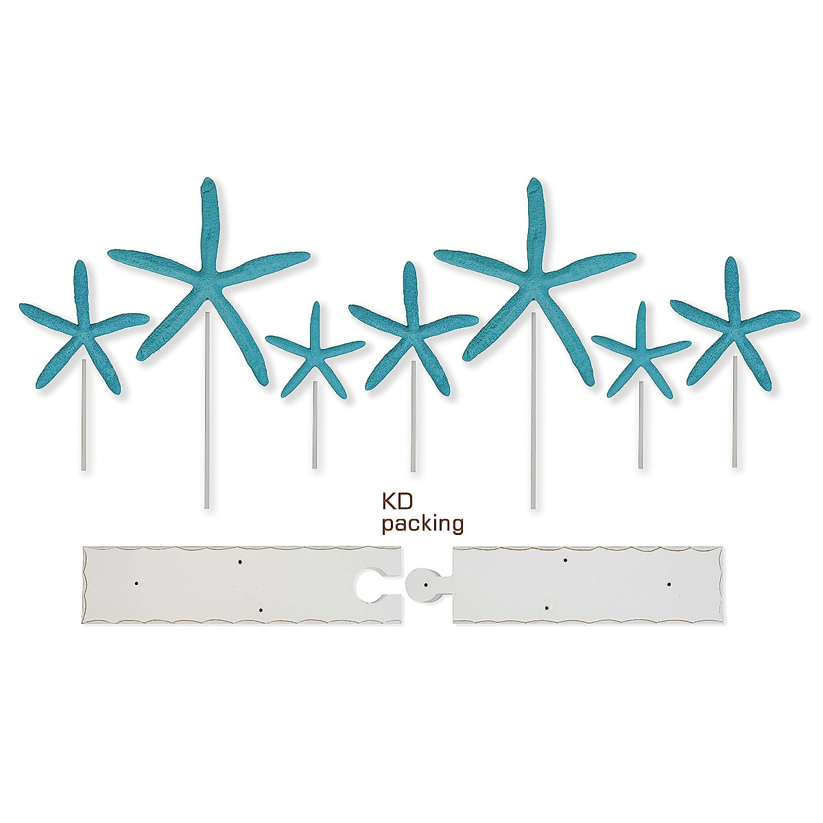 SAILINGSTORY Starfish Decor Coastal Beach Decorations for Home Beach Bathroom Decor Nautical Ocean Decor Large