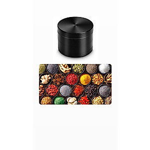 Spice Grinder - Small 2.0 Inch - Black - Easy clean