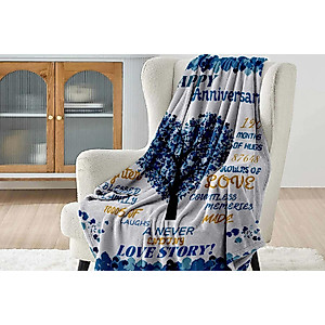 10th Anniversary Blanket Gifts for Him,10th Wedding Anniversary Romantic Gifts for Couple/Parents 10 year Anniversary Blanket for Him,Best 10th Anniversary Blanket for Husband (10th Anniversary)