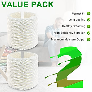 TOMOON MAF2 Super Wick Humidifier Filter Replacement -Compatible with Essick Air AIRCare MA0800 MA0600 MA060 MA08000 and 1540817006 29706 29988 Series Humidifiers,2 Pack