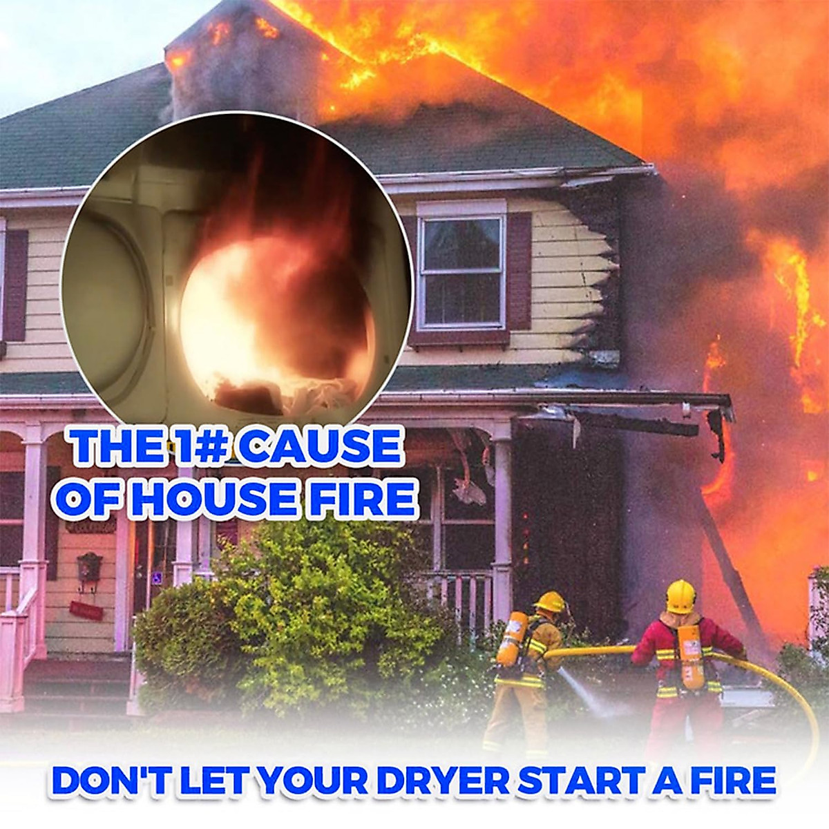 Holikme 35 Feet Dryer Vent Cleaning Brush, Lint Remover, Synthetic Brush Head, Use with or without a Power Drill