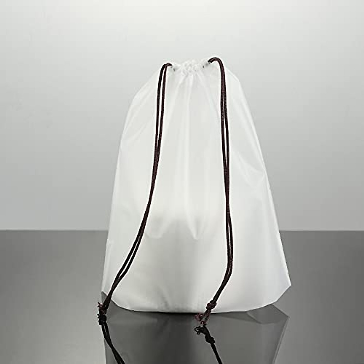 20 Pieces Matte Translucent Travel Portable Shoes Storage Bags Organizer with Drawstring Travel Storage Bag (4 Different Sizes)