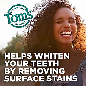 Tom's of Maine Natural Fluoride-Free SLS-Free Botanically Bright Toothpaste, Peppermint, 4.7 oz. (Packaging May Vary)