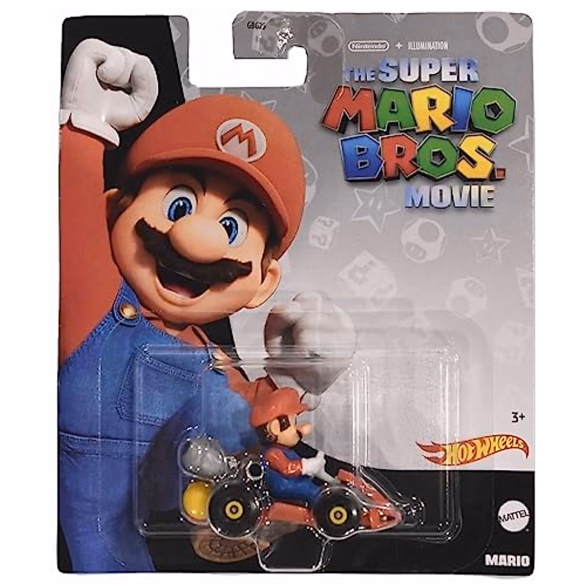 Hot Wheels Super Mario Bros. Theatrical Movie Mario Kart Diecast Vehicle