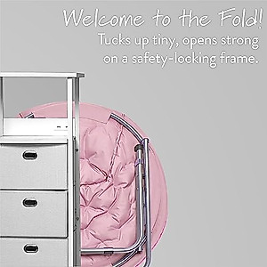 Urban Lifestyle Microsuede Sacuer Chair, Adult, Pink