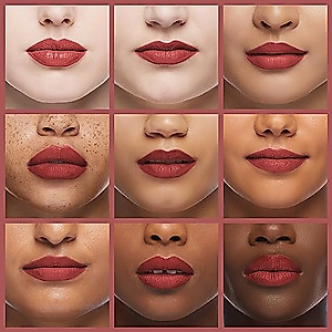 READY TO SHIINE Matte Lipstick for Women, Creamy Satin Finish, Burnt Sienna with a Rosy Orange Twist and Brownish Color, Vegan, Smooth Sheer Moisturizing, CRUSH ON YOU 302 Close to You