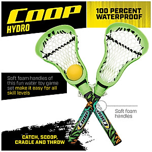 Coop by SwimWays Hydro Lacrosse, Green, Outdoor Games For Adults & Kids