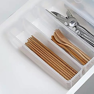 Yardwe 2pcs food grade pp Pasta Container spaghetti os storage Box crisper Storage Container pasta canister with lid Storage Box household condiment food box utility box large